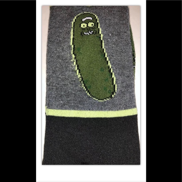 Hyp | Underwear & Socks | Pickle Rick And Morty Crew Socks 2 Pair Men 62 Gray Green Black ...